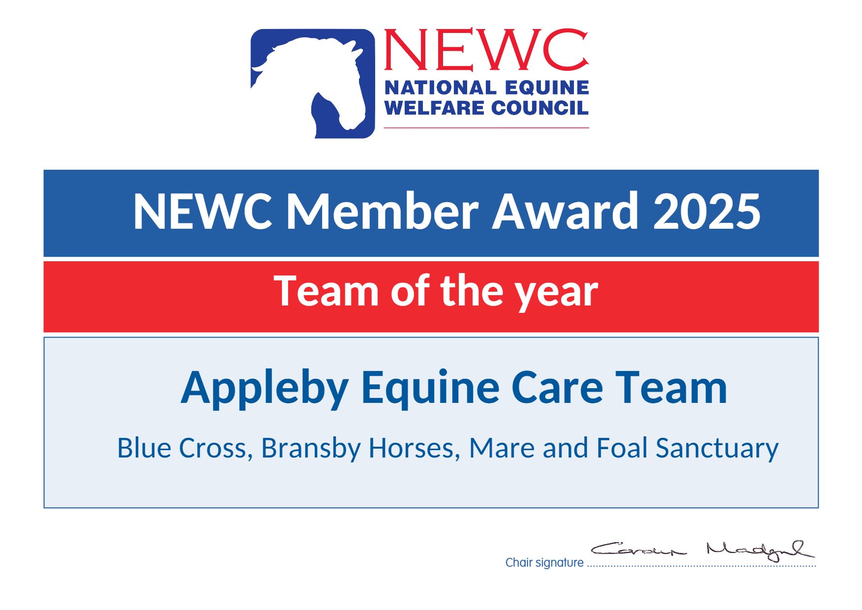 NEWC Annual Awards 2025 – Celebrating Outstanding Equine Welfare ...
