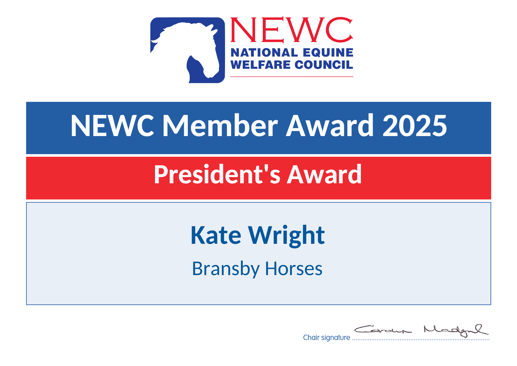 NEWC Annual Awards 2025 – Celebrating Outstanding Equine Welfare ...